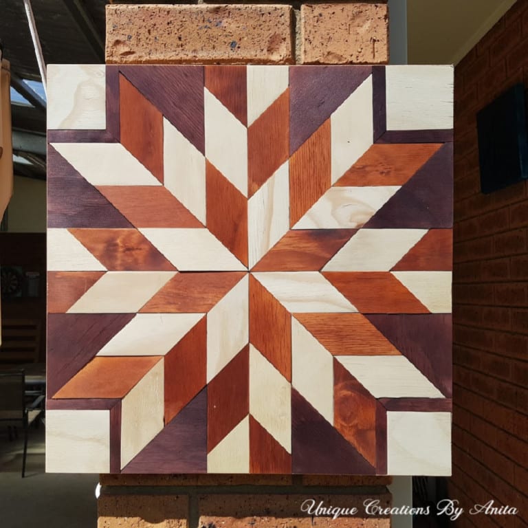 How to make a Wooden Barn Quilt - Unique Creations By Anita