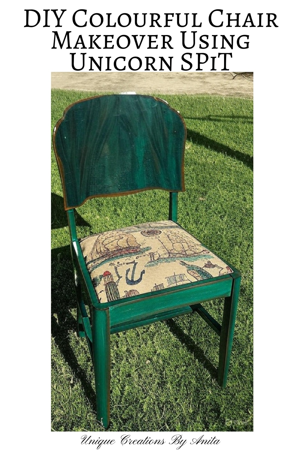 Unicorn SPiT Chair Makeover - Unique Creations By Anita