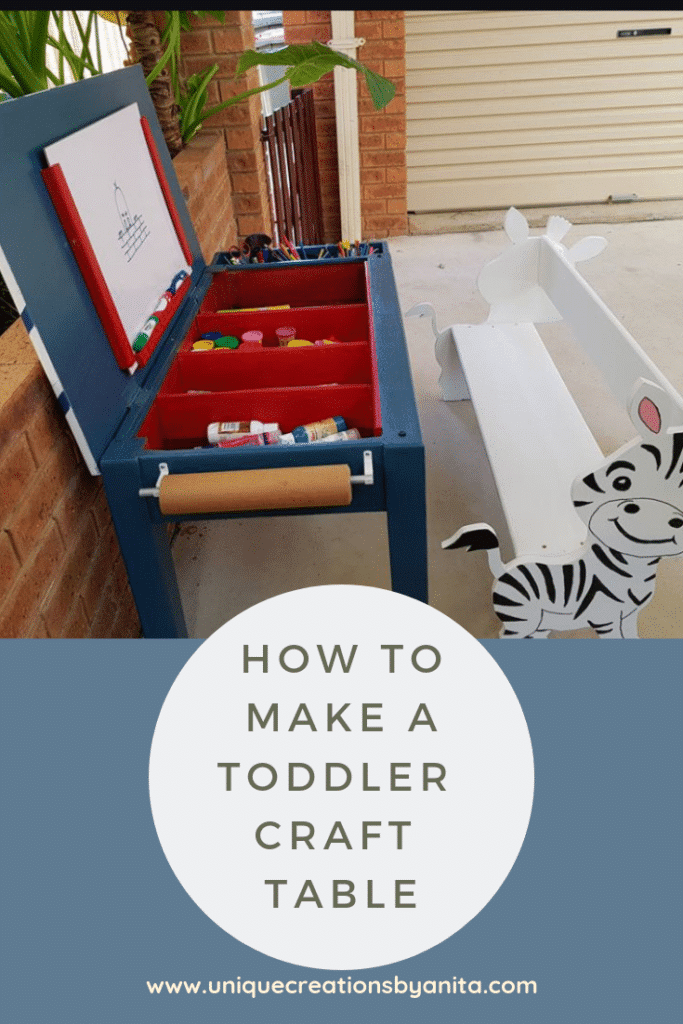 How to make a kids craft table - Unique Creations By Anita