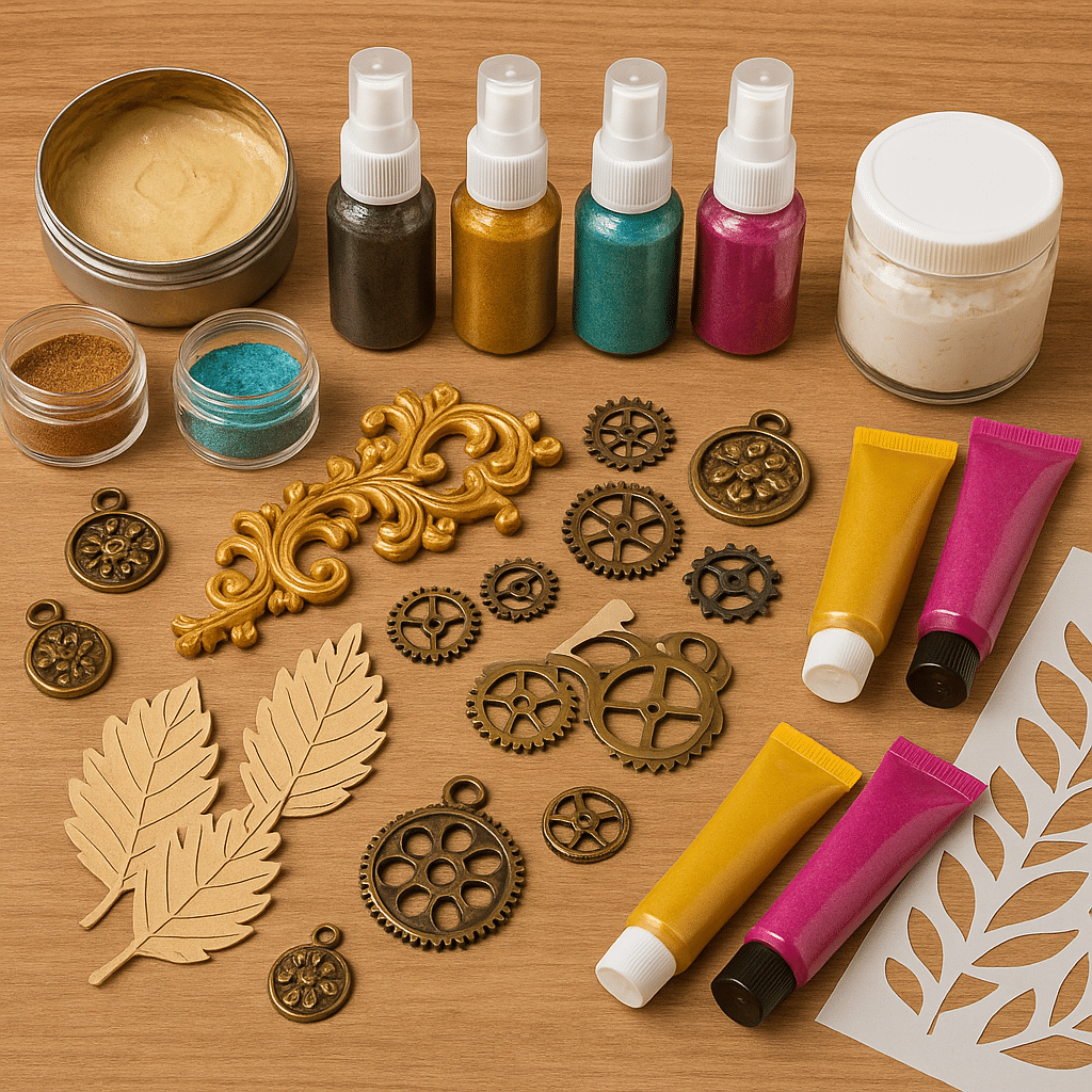 How to make your own Mixed Media Supplies - Unique Creations By Anita