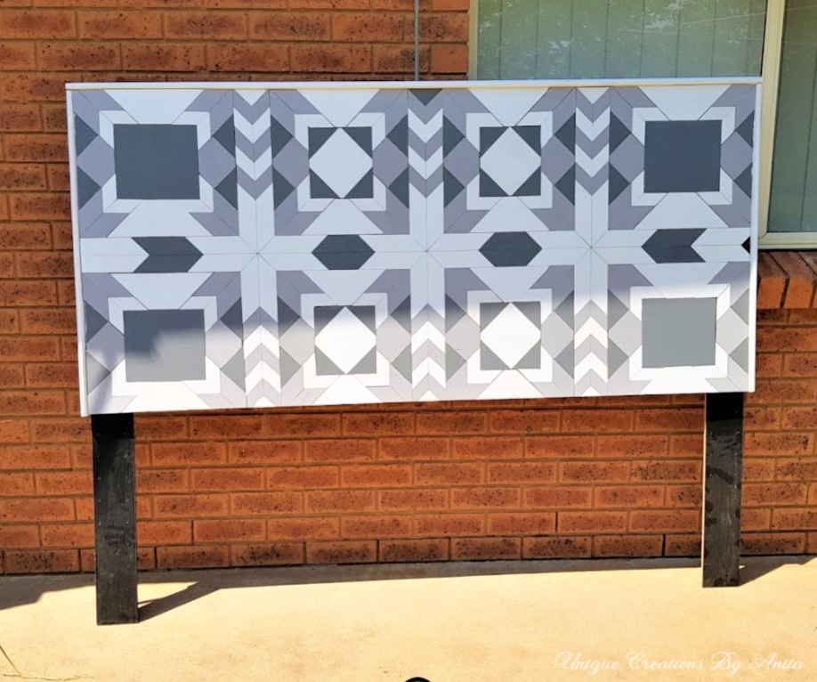 Barn Quilt Headboard - Unique Creations By Anita