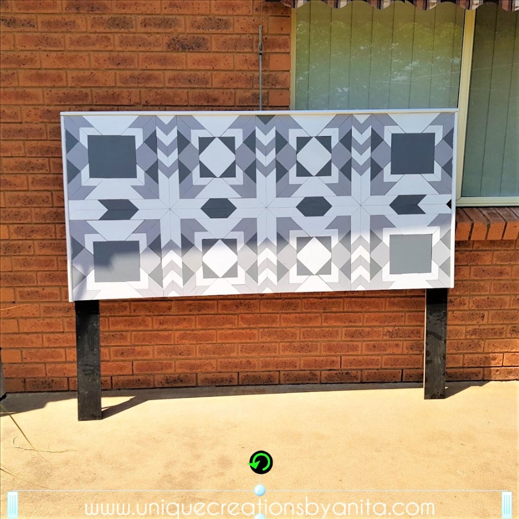 Barn Quilt Headboard - Unique Creations By Anita