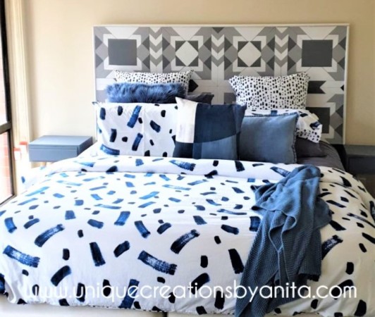 Barn Quilt Headboard - Unique Creations By Anita