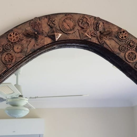 Mixed Media Mirror Makeover - Unique Creations By Anita