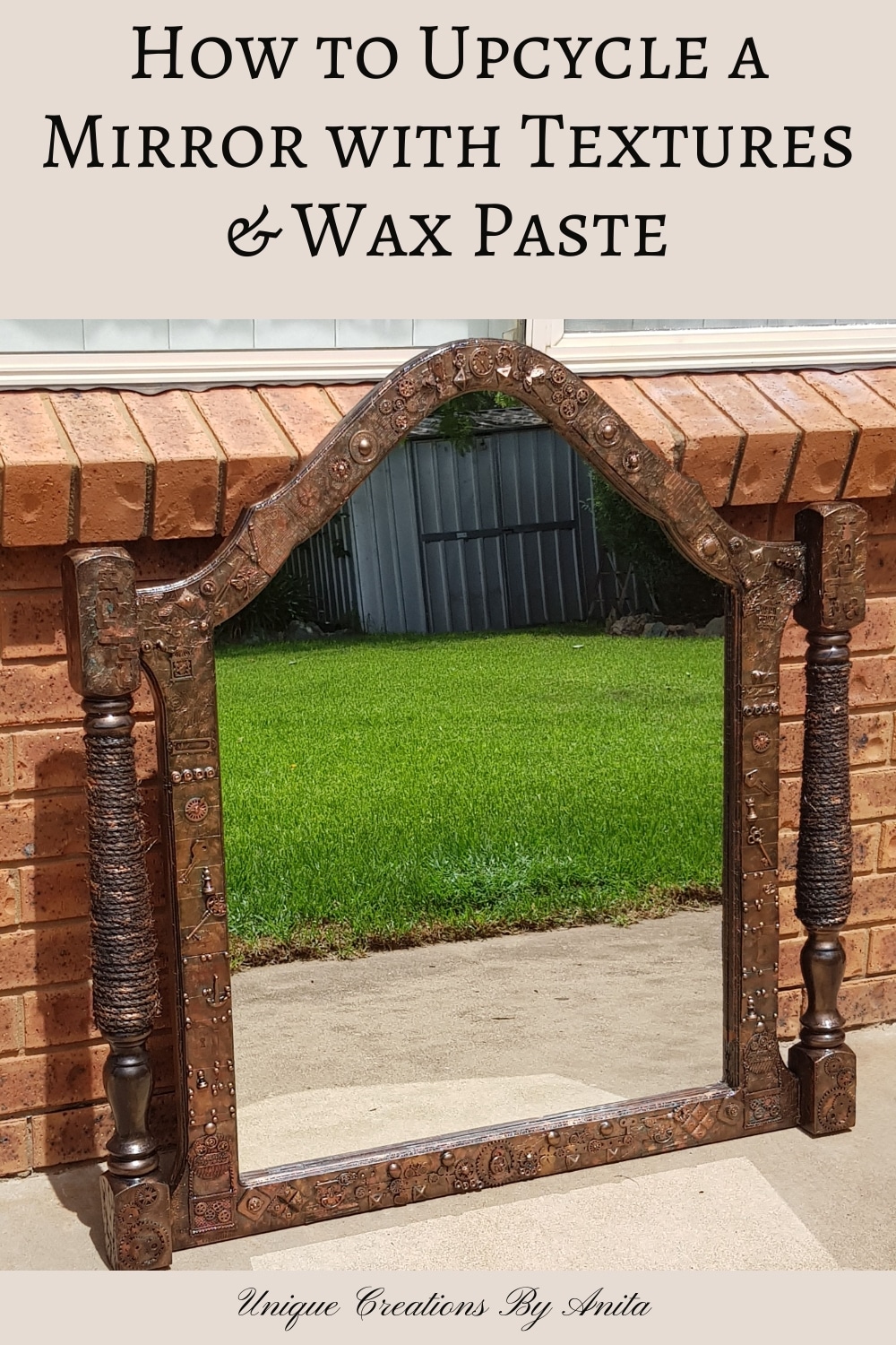 Mixed Media Mirror Makeover - Unique Creations By Anita