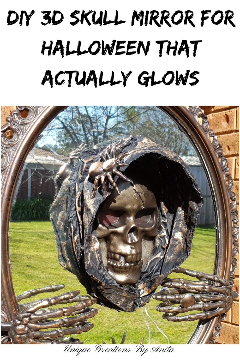 How to make a 3D Halloween mirror - Unique Creations By Anita
