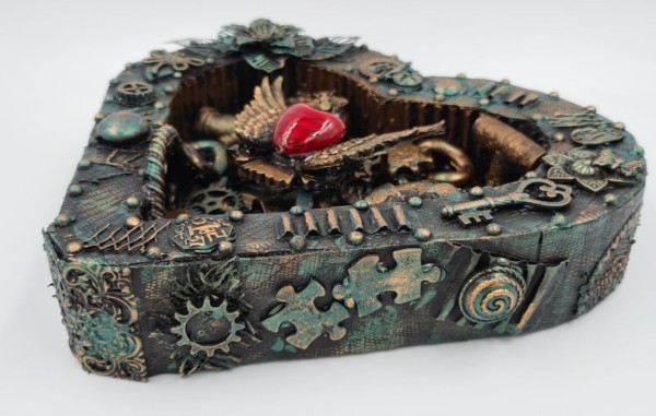 3D Steampunk Heart - Unique Creations By Anita
