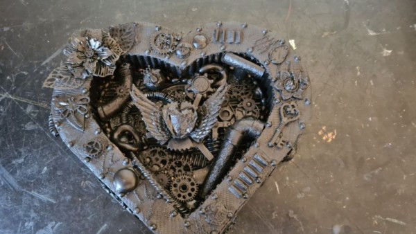 3D Steampunk Heart - Unique Creations By Anita