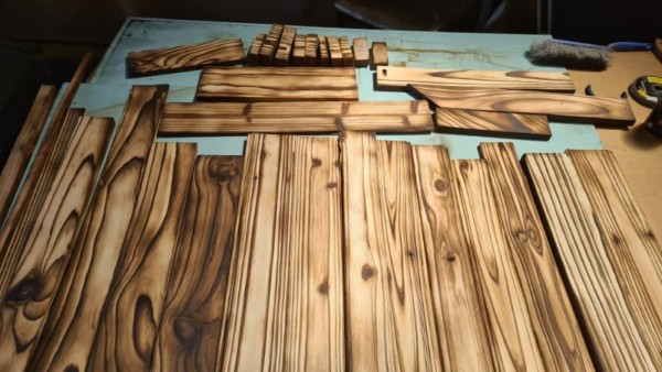 Colourful Shou Sugi Ban Wall Art - Unique Creations By Anita