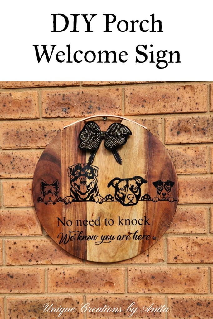 Porch Welcome Sign - Unique Creations By Anita