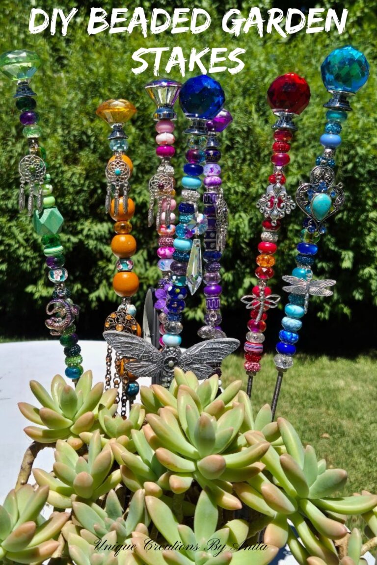 Beaded Garden Stakes - Unique Creations By Anita